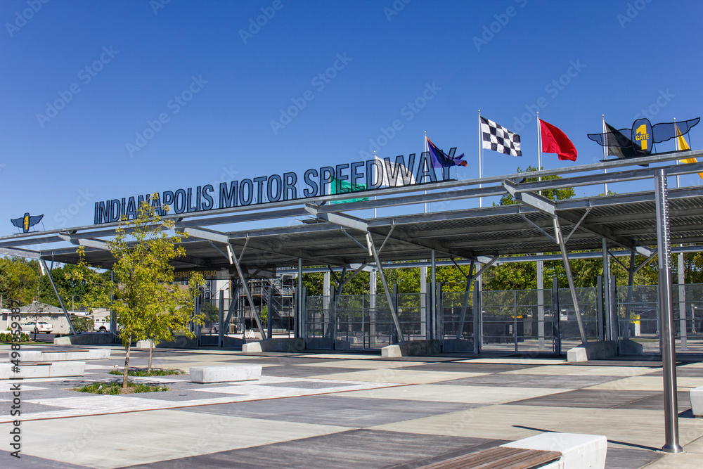 Indianapolis Motor Speedway Gate One Entrance. Hosting the Indy 500 and ...