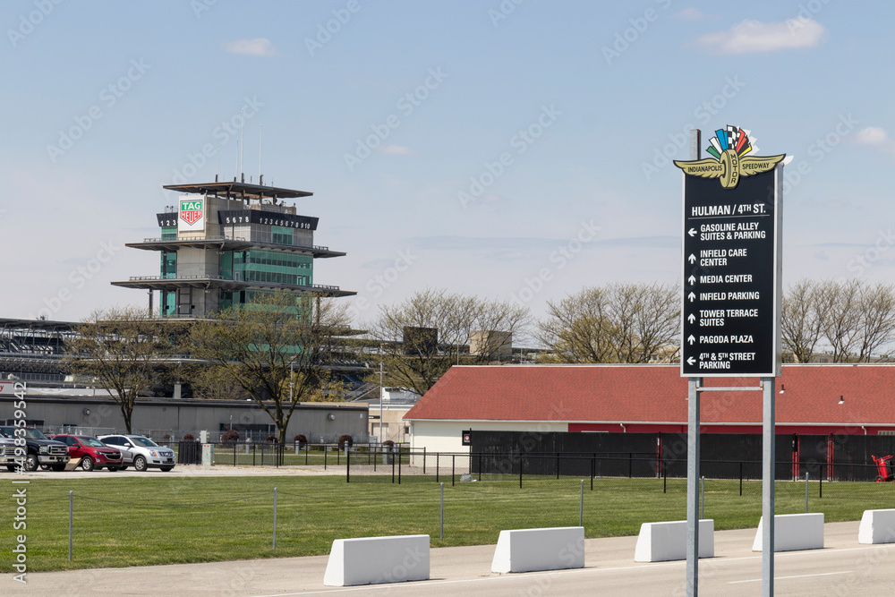 IMS Pagoda and scoring pylon at Indianapolis Motor Speedway. The Pagoda ...