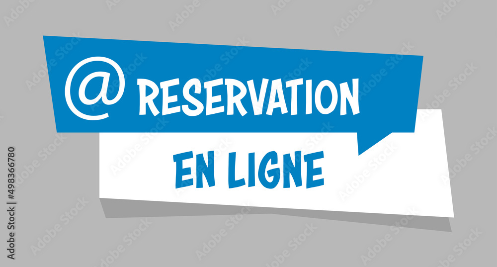 Logo réservation en ligne. Stock Vector | Adobe Stock