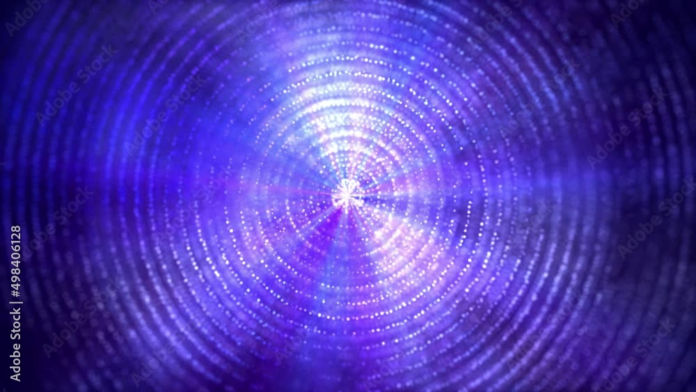 Blue dream spiral particles is a spectacular motion, circle particle ...