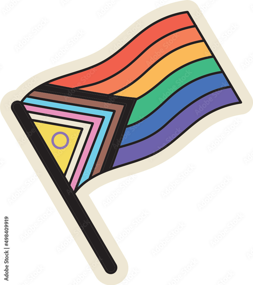 LGBTQIAP+ Flag Stock Vector | Adobe Stock