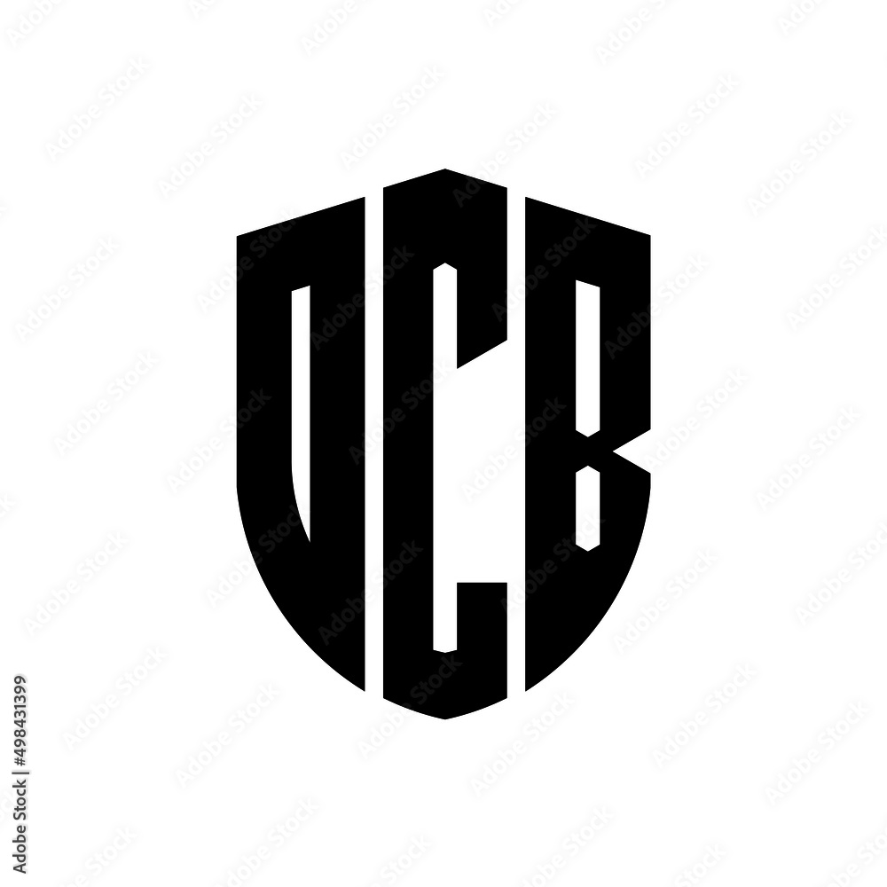 OCB letter logo design. OCB modern letter logo with black background ...