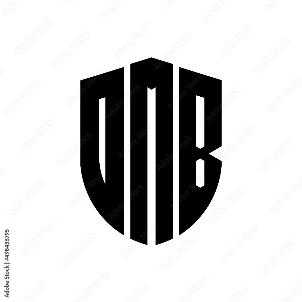 OMB letter logo design. OMB modern letter logo with black background ...