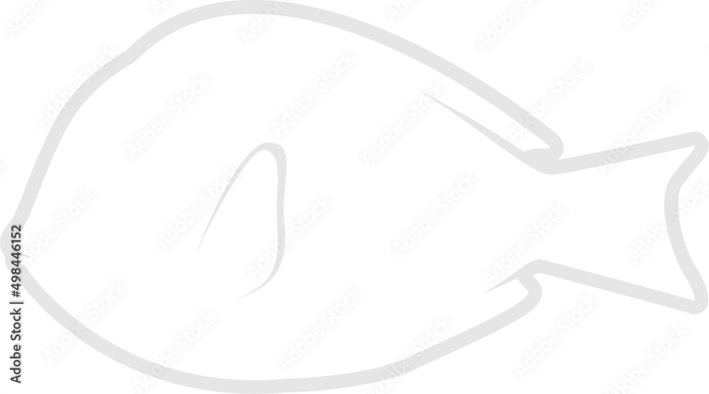 Blue tang Silhouette. Isolated Vector Fish Animal Template for Logo ...