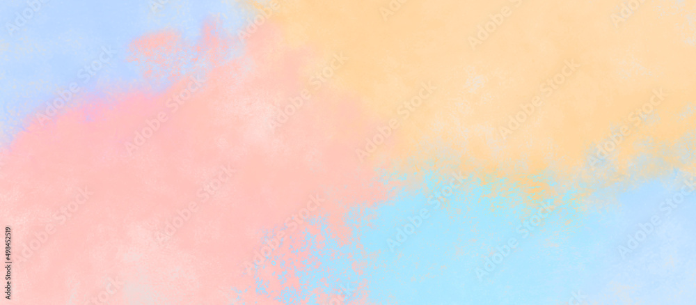 abstract watercolor background with watercolor splashes, pink orange ...