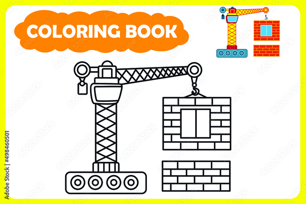 1template for children's coloring book. color example. vector ...