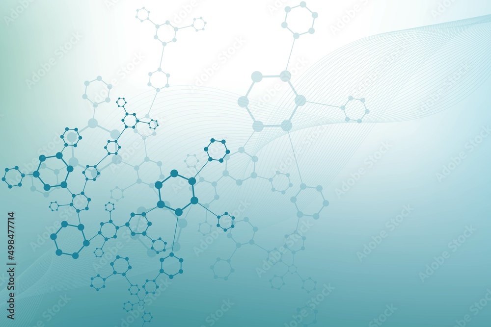 Modern futuristic background of the scientific hexagonal pattern ...