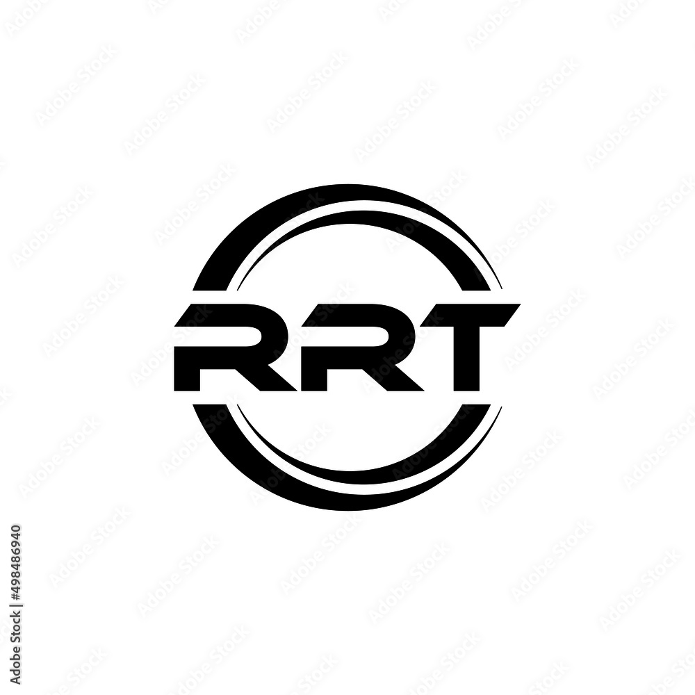Rrt Letter Logo Design With White Background In Illustrator Vector Logo Modern Alphabet Font
