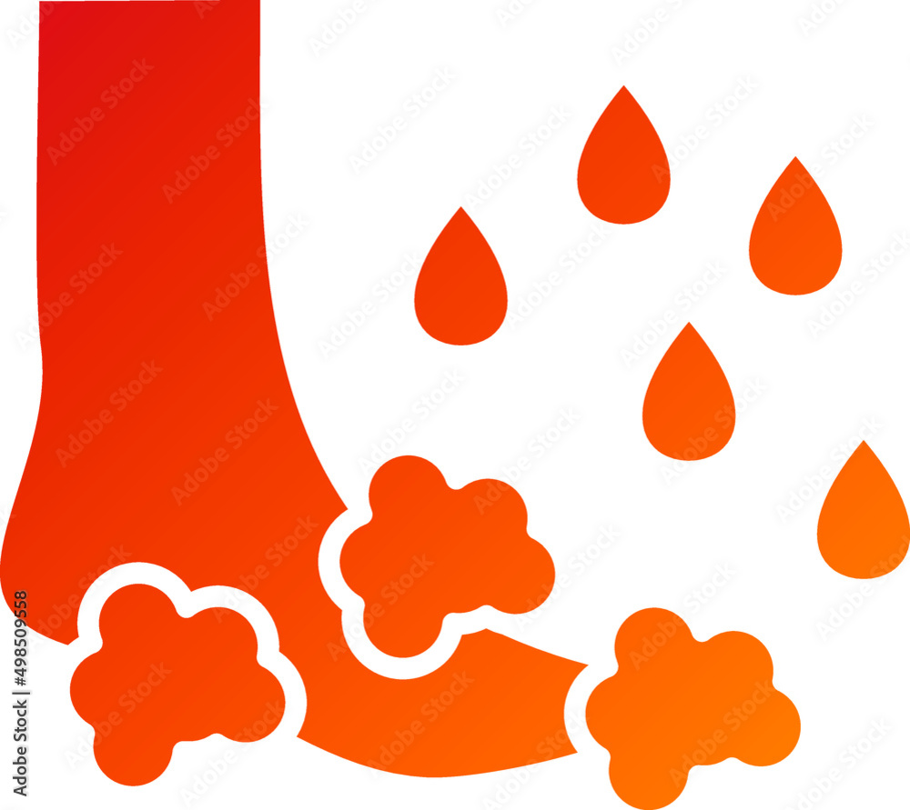 Washing Foot Icon Style Stock Vector | Adobe Stock