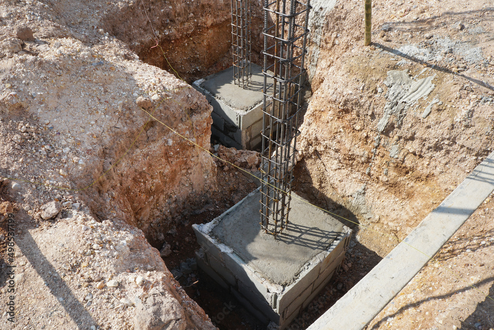 Piled foundation on Friction Pile under ground for a new building on ...