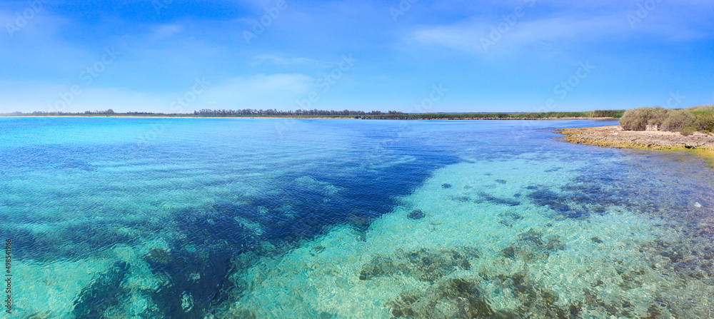 Torre Guaceto Nature Reserve in Apulia, Italy: view of the beach and ...