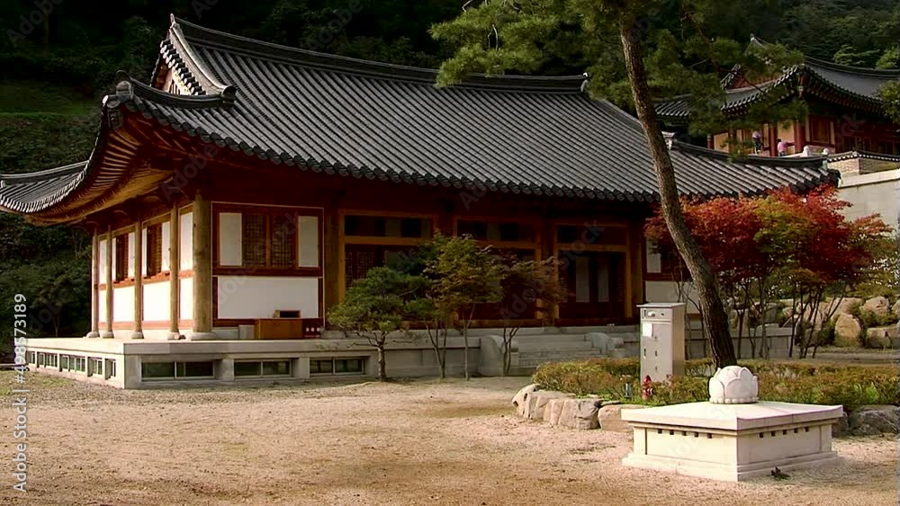 Korean traditional house. The Buddhist Temple In Haeinsa Monastery ...