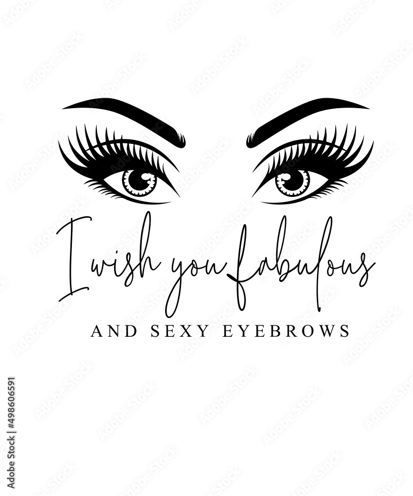 Eyelashes and Brows, SVG Download,BROWS LOGO DESIGN, Eyebrows Logo ...