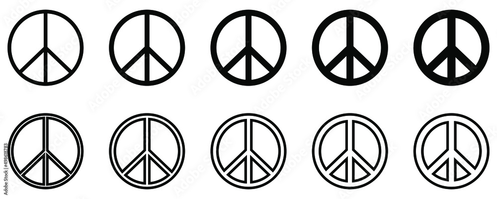 Peace sign vector illustration Stock Vector | Adobe Stock