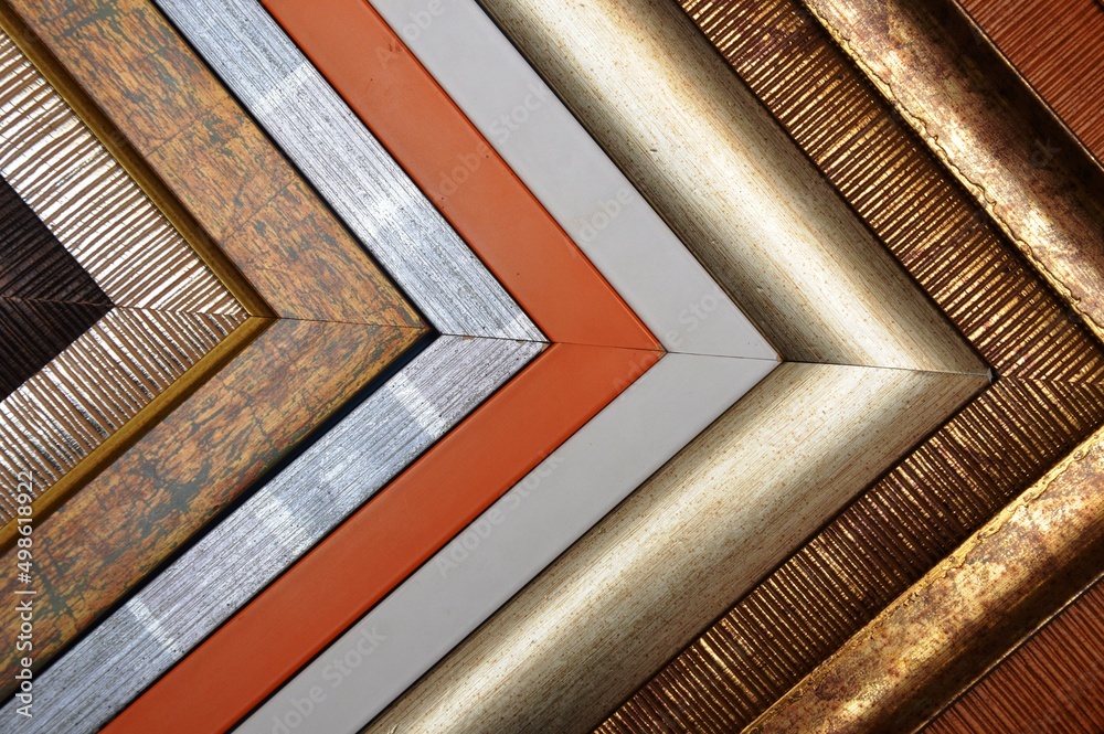 Baguette frames for paintings and images. Frame corners Stock Photo ...