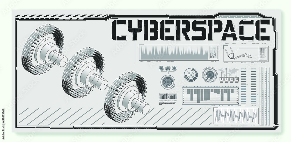 Collection of modern abstract posters. In acid style. Retro futuristic ...