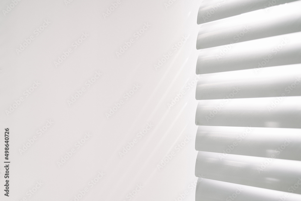 Shadows on wall. Abstract light, black shadow overlay from window on ...