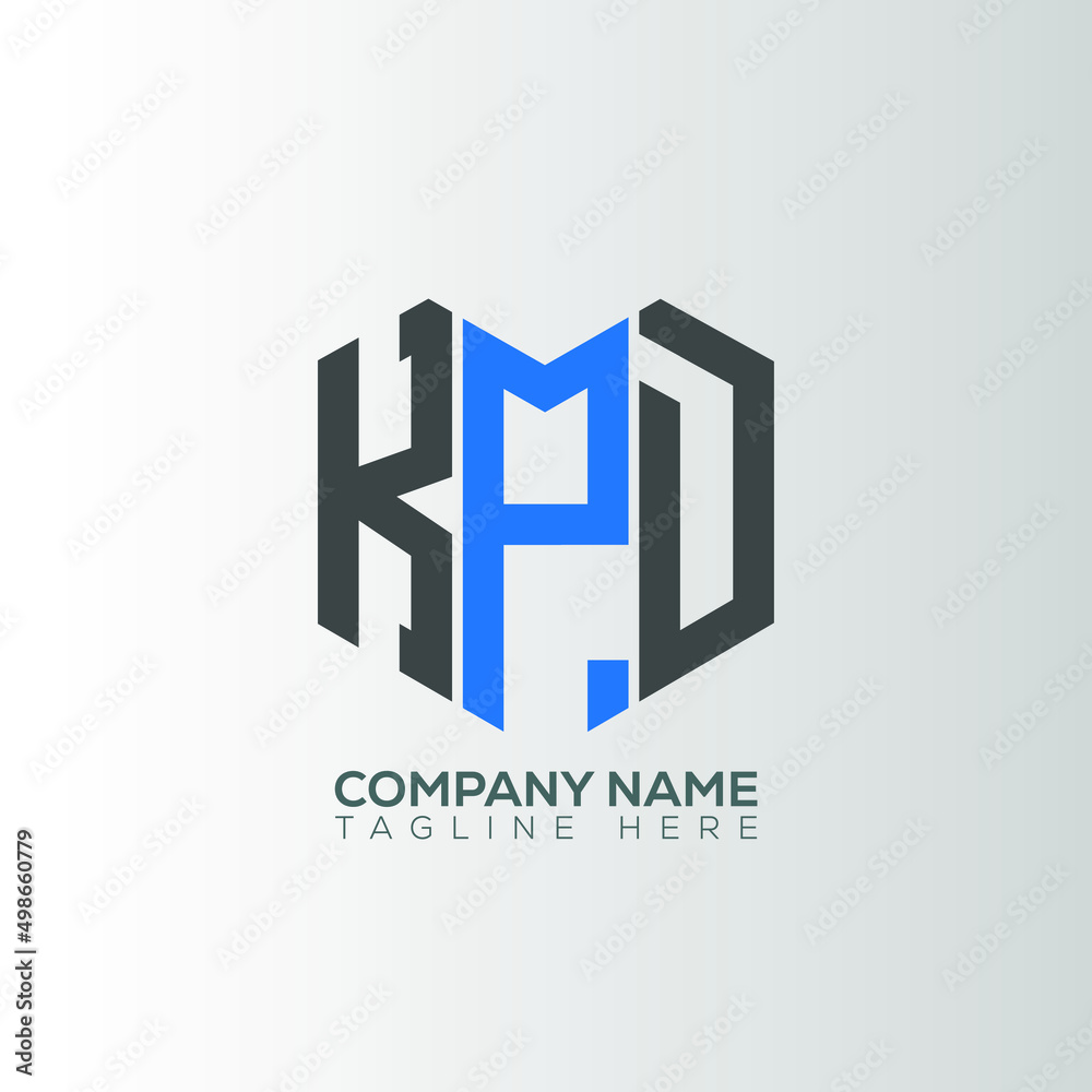 KPD letter logo design on white background.KPD creative initials letter ...