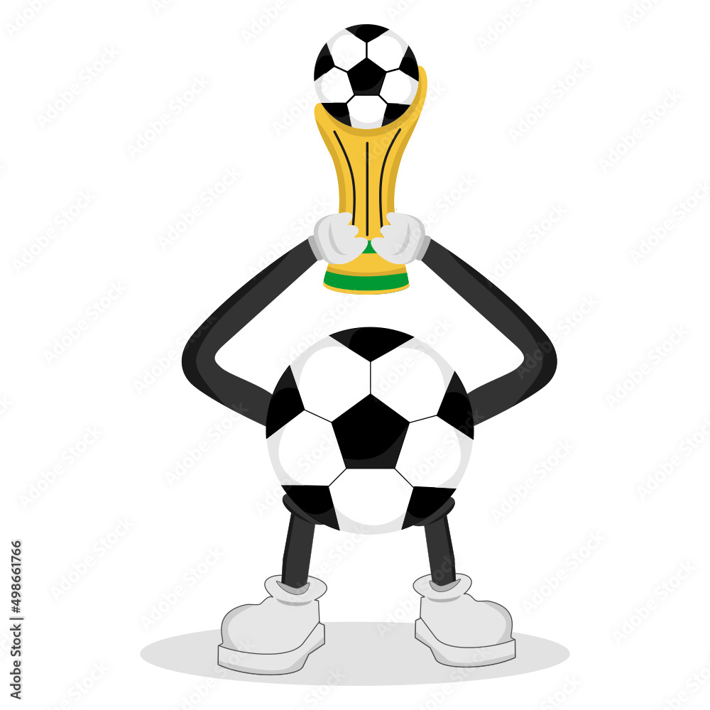 football cartoon vector illustration, suitable for use as templates and ...