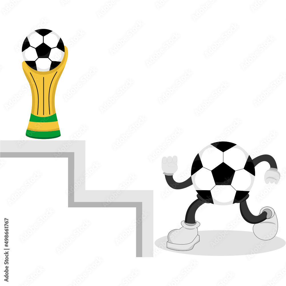 football cartoon vector illustration, suitable for use as templates and ...