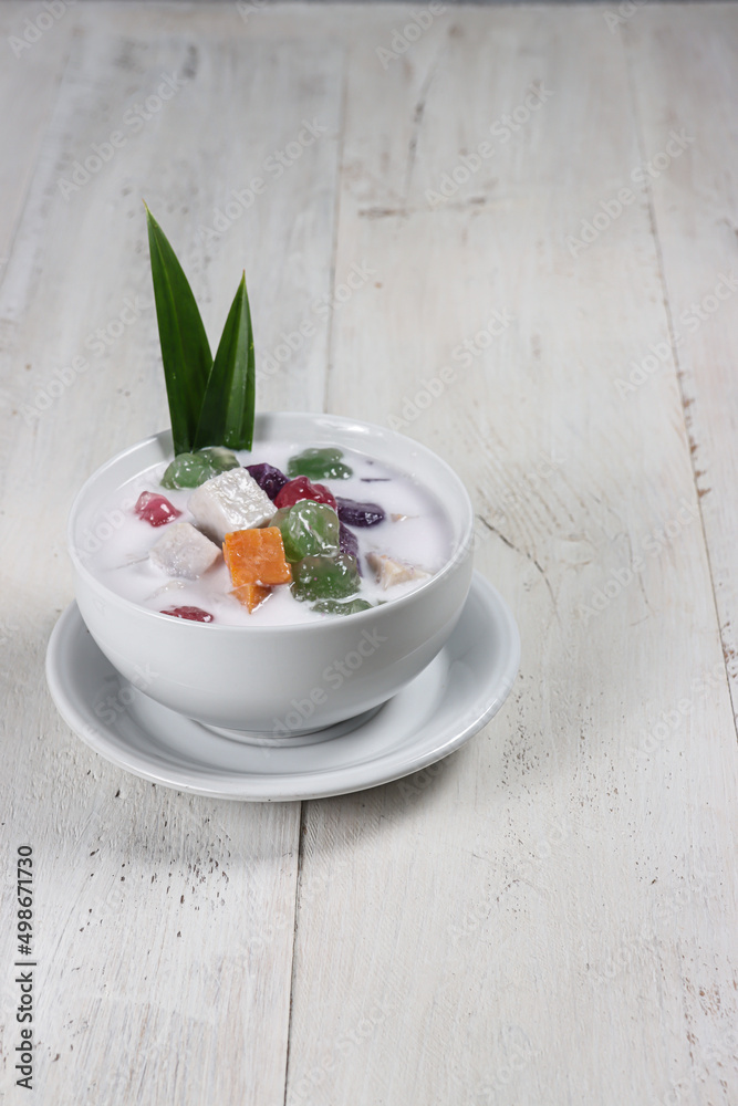 Bubur Cha Cha or chacha, Malaysian style coconut milk dessert with taro ...