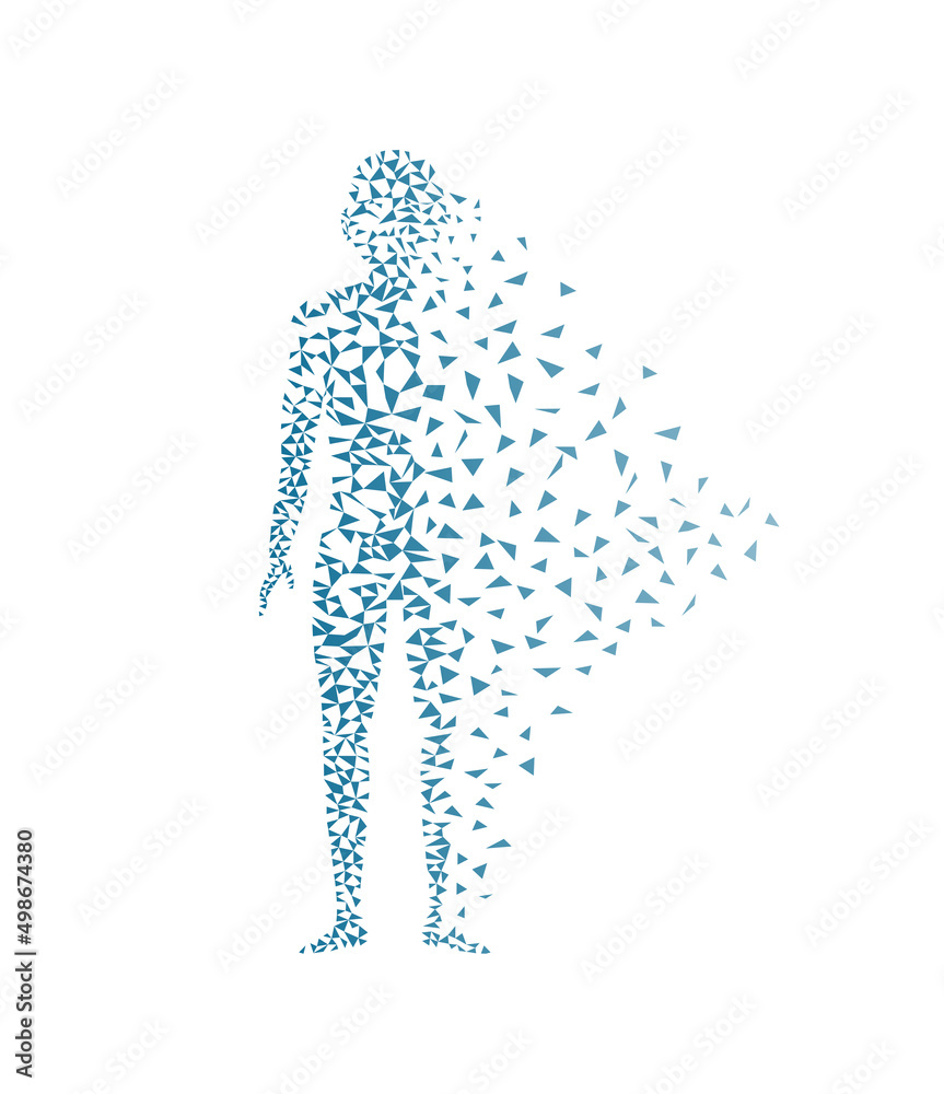 human body formed by congruent triangles The concept of molecular ...