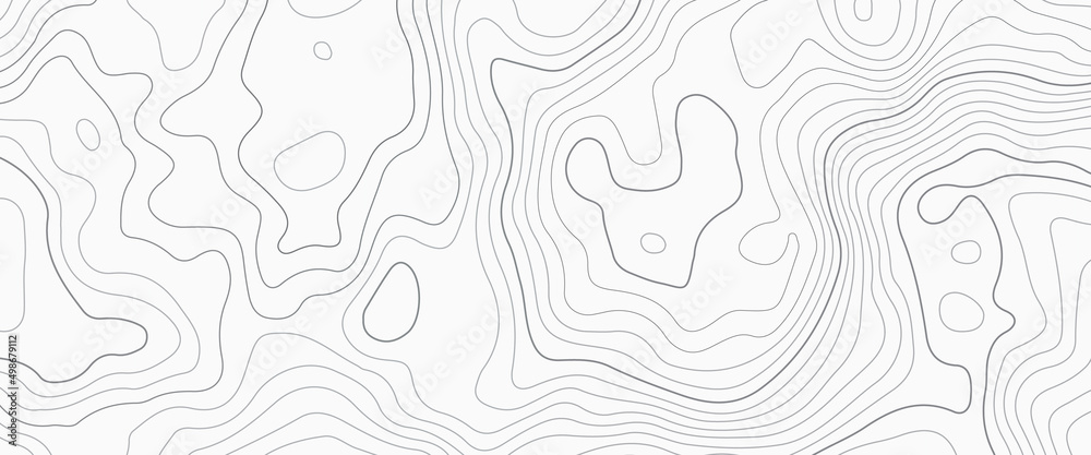 Vector contour topographic map background. Topography and geography map ...