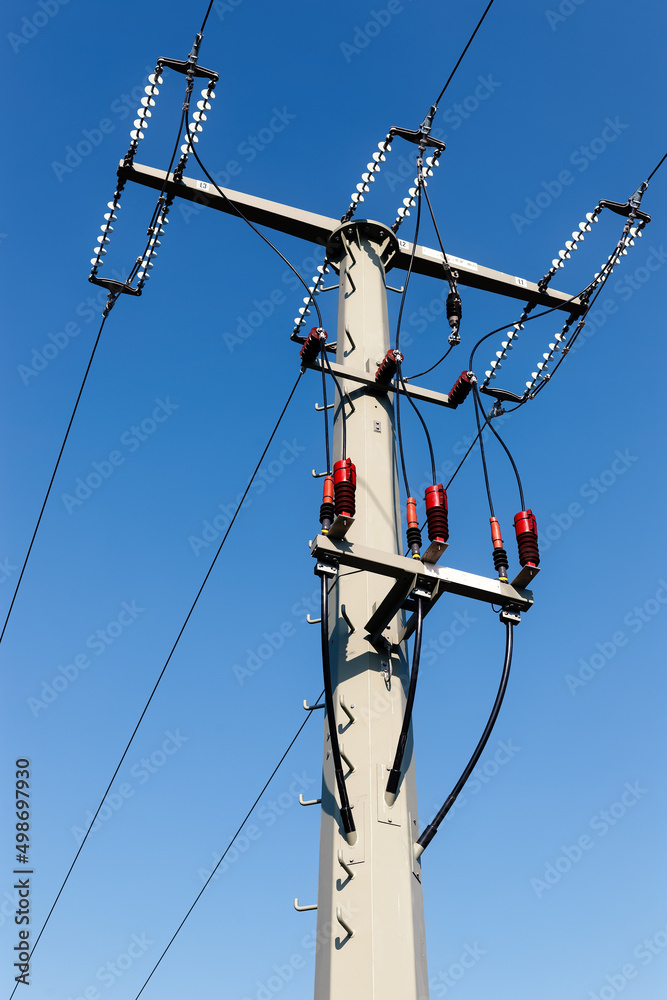 Stromleitung Stock Photo | Adobe Stock