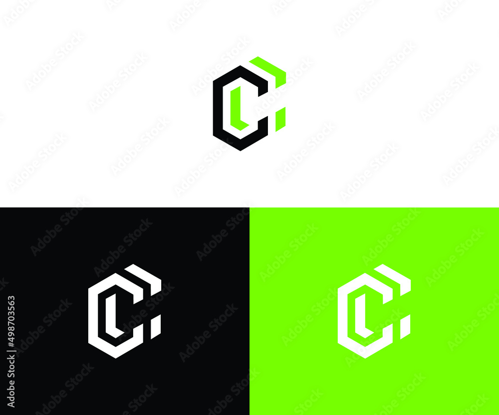 cc logo desaign Stock Vector | Adobe Stock