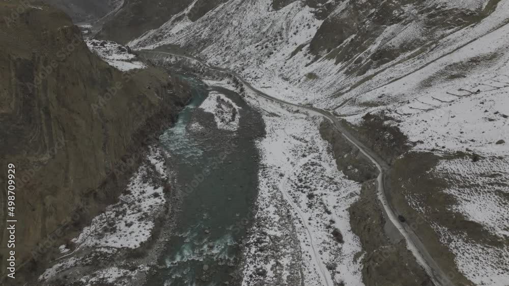 Gahkuch valley Hunza gilgit baltistan Pakistan. Autumn scenery of sharp ...