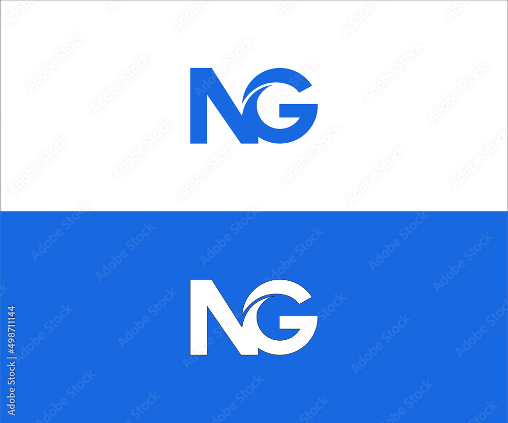 ng logo design Stock Vector | Adobe Stock