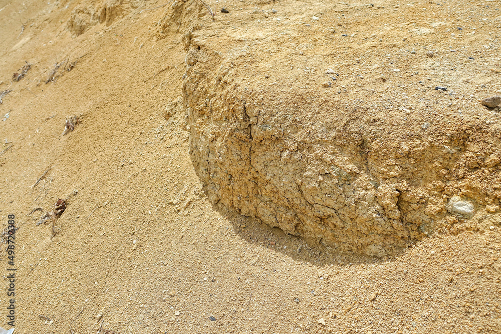 soil types-yellow soil type, sandy and hard rock yellow soil, soil ...