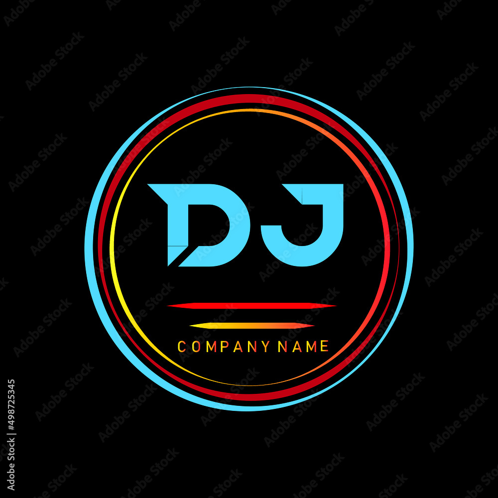 Dj 3d Logo Design