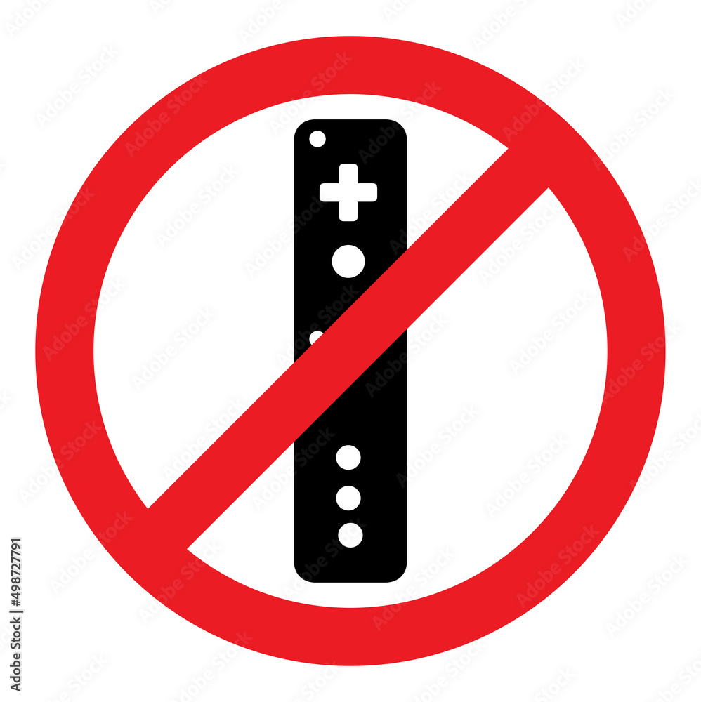 Do not use TV remote, TV remote is prohibited, TV remote is restricted ...