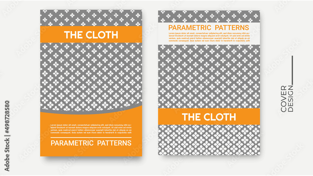 parametric patterns Book Cover Design Template Stock Vector | Adobe Stock