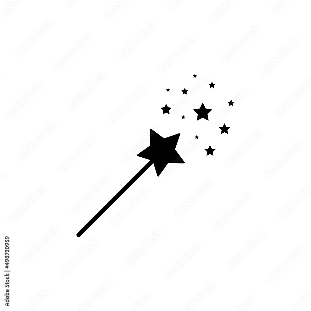 magic wand icon vector illustration symbol Stock Vector | Adobe Stock