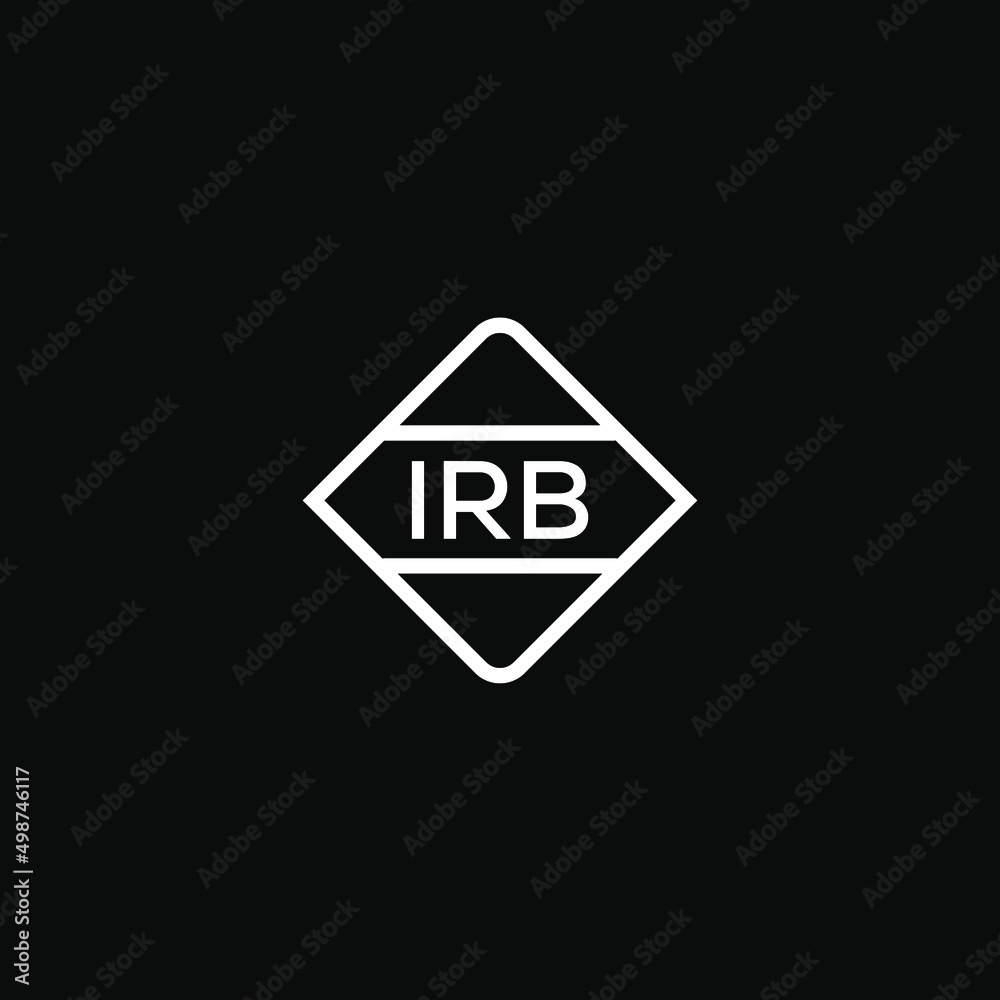 IRB 3 letter design for logo and icon.IRB monogram logo.vector ...