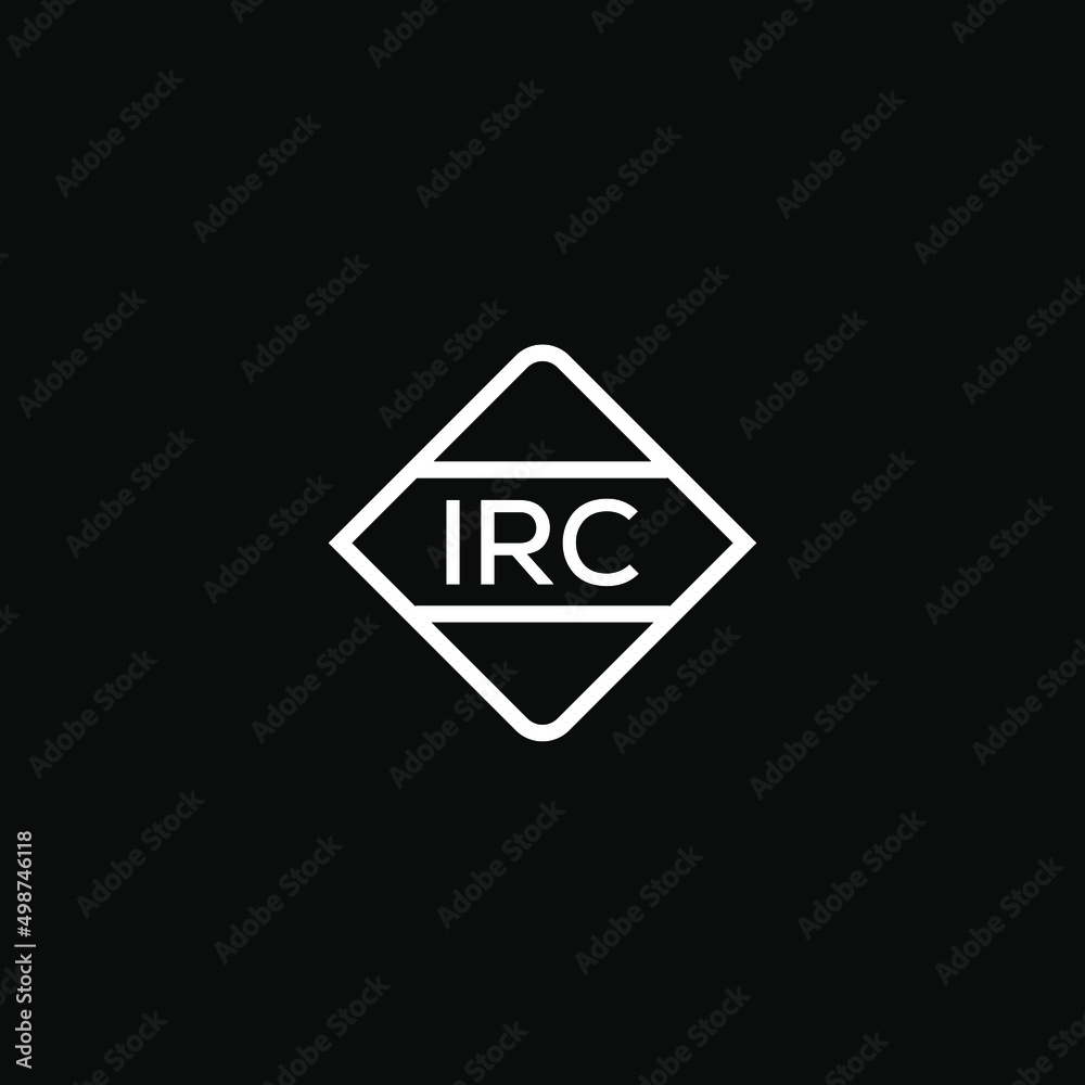 IRC 3 letter design for logo and icon.IRC monogram logo.vector ...