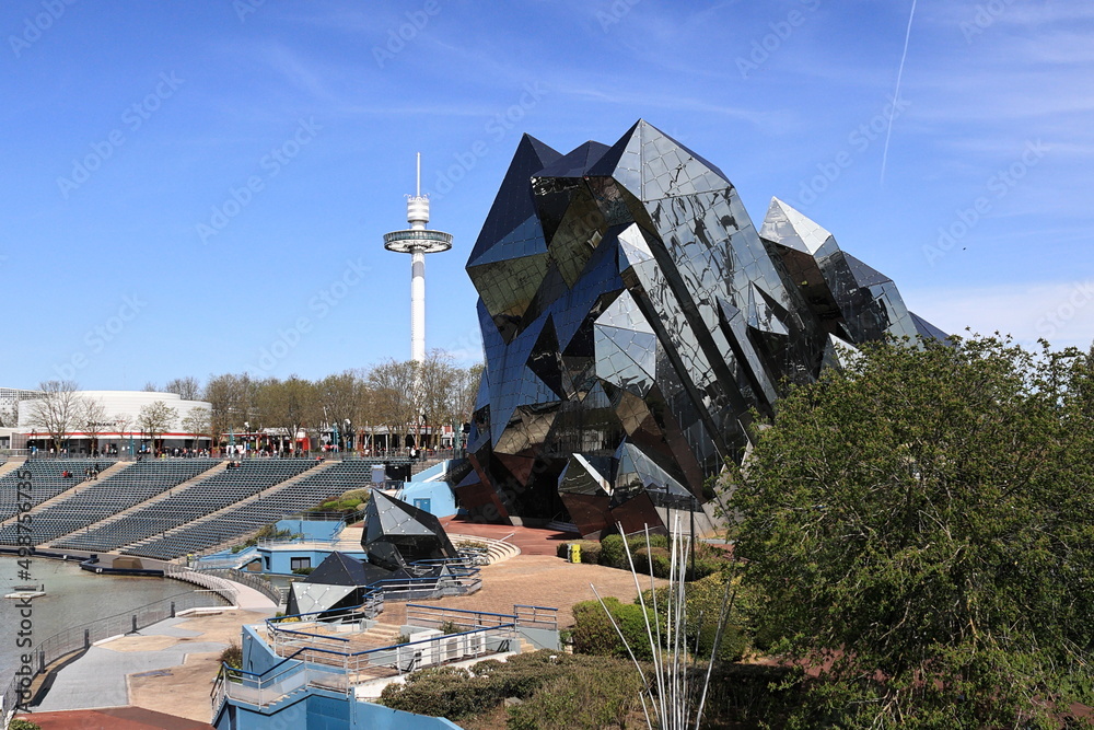 Poitiers, France - 11 April 2022 : Futuroscope Theme Parc with ...