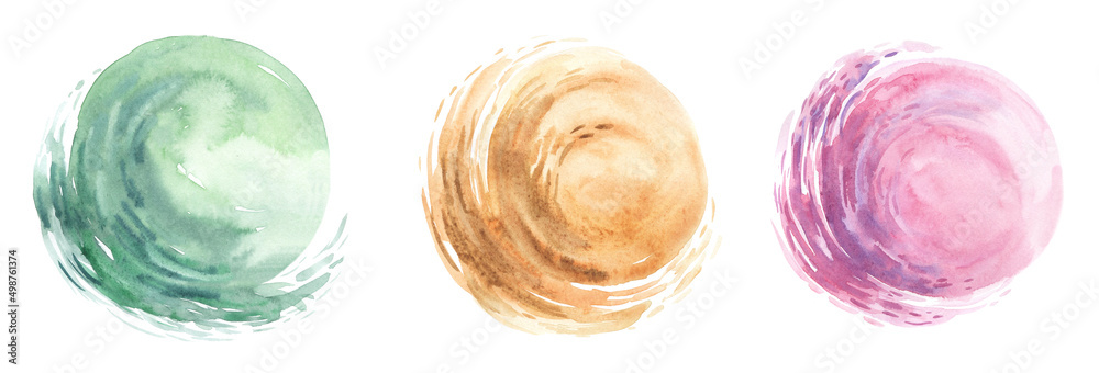 Colorful watercolor blotch with watercolor paint blotch for design ...