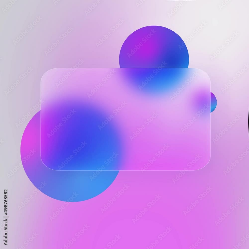Glassmorphism. Abstract creative animated background.. Design template ...