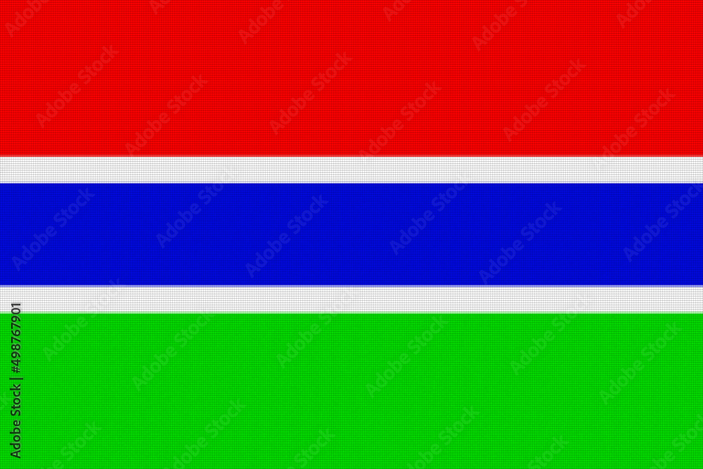 Gambia flag. GM national goverment symbol. State banner of capital ...
