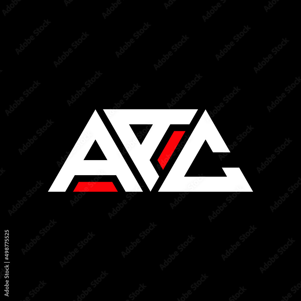 AAC letter logo design with polygon shape. AAC polygon and cube shape ...
