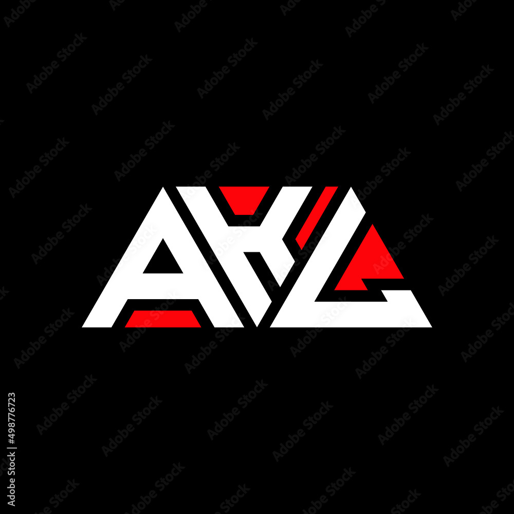 AKL letter logo design with polygon shape. AKL polygon and cube shape ...