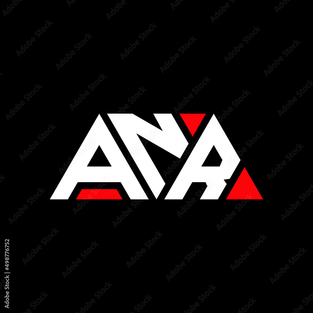 ANR letter logo design with polygon shape. ANR polygon and cube shape ...