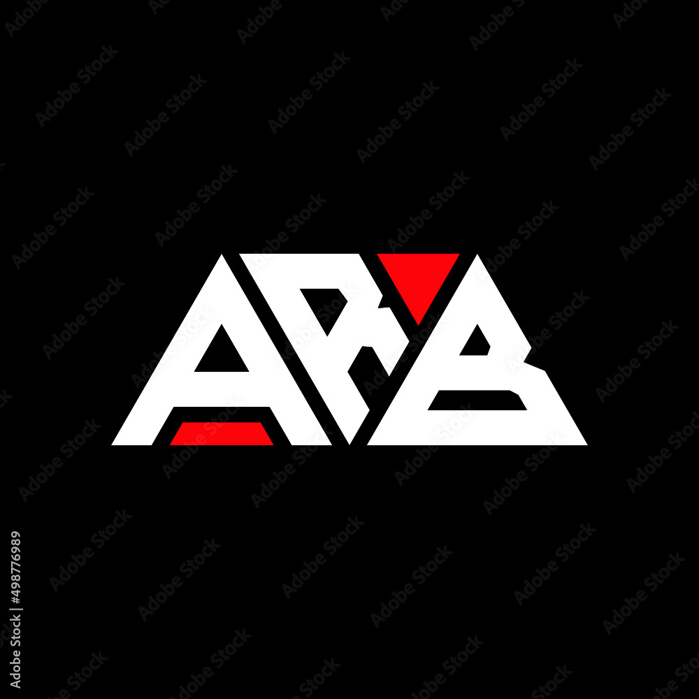 ARB letter logo design with polygon shape. ARB polygon and cube shape ...