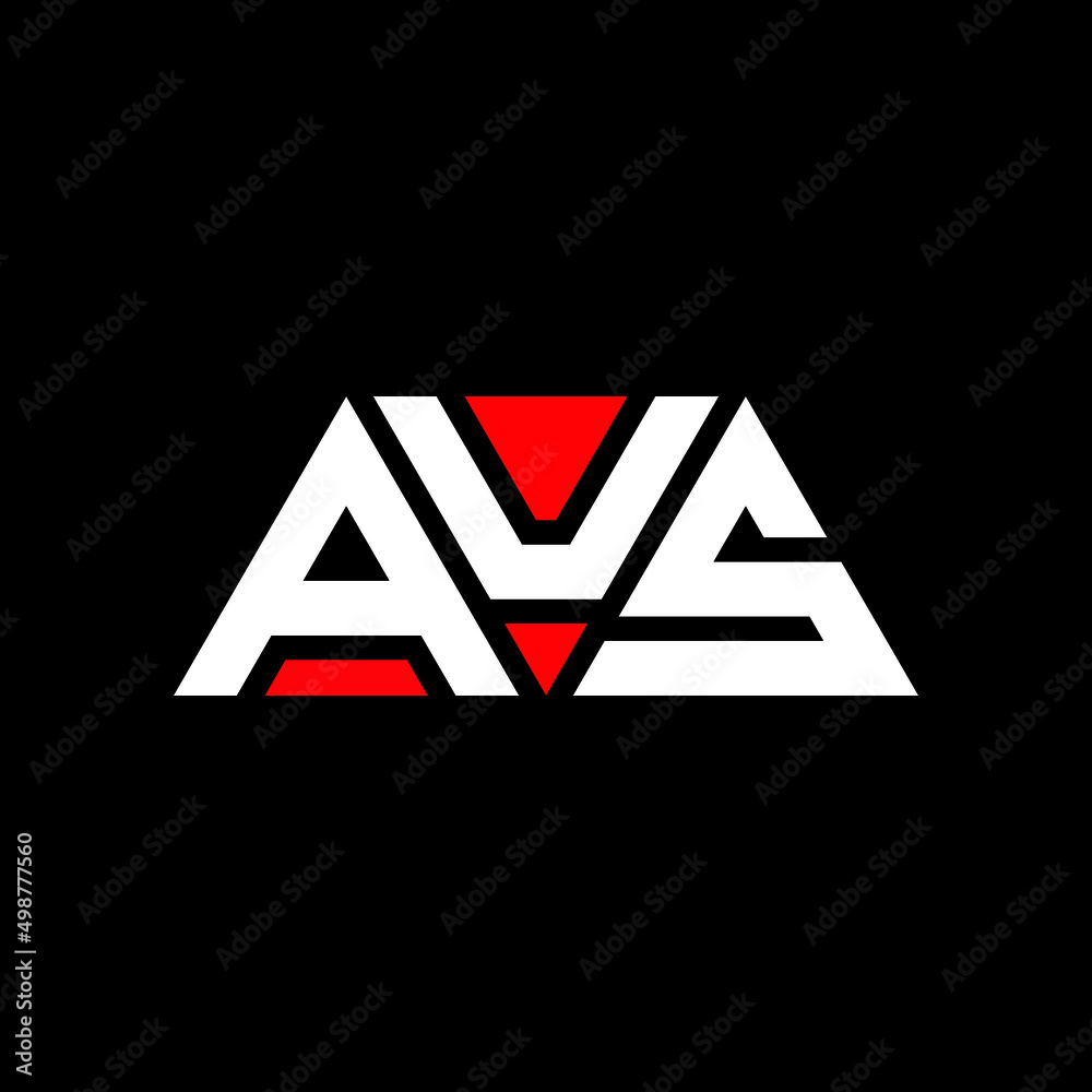 AUS letter logo design with polygon shape. AUS polygon and cube shape ...