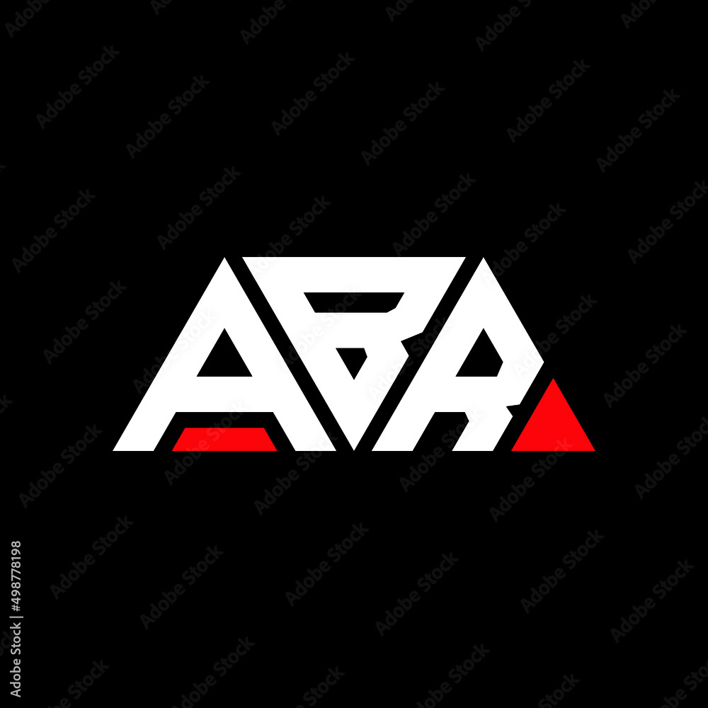 ABR letter logo design with polygon shape. ABR polygon and cube shape ...