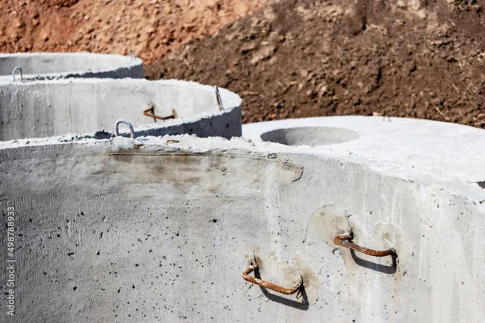 Reinforced concrete rings for the installation of underground wells at ...