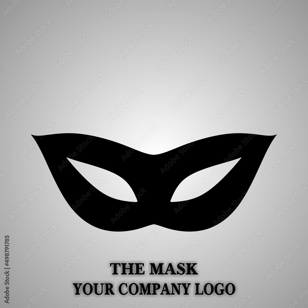 mask vector logo Stock Illustration | Adobe Stock